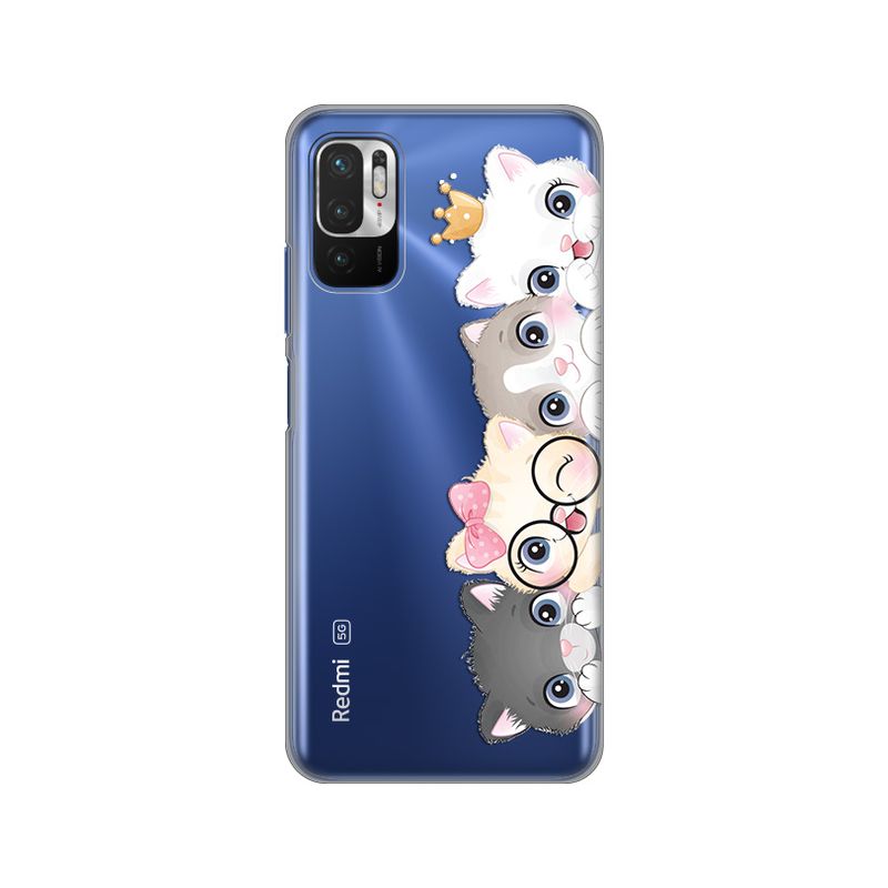 Maskica Silikonska Print Skin za Xiaomi Redmi Note 10 5G Cats