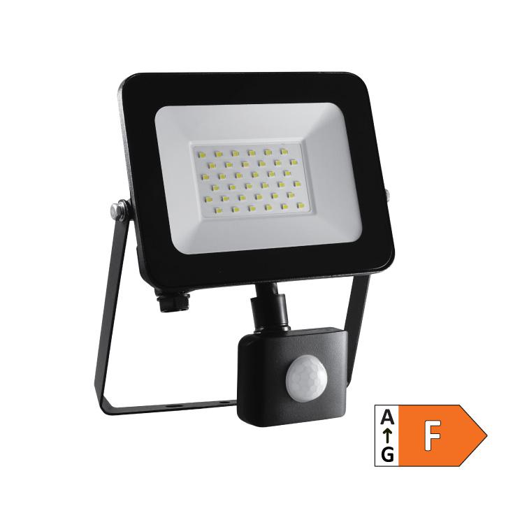 PROSTO LED reflektor sa PIR senzorom 30W LRF024SW-30W/BK