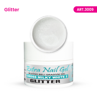 ENG CROSS MILKY WHITE No2 GLITTER 50ml Art.3009