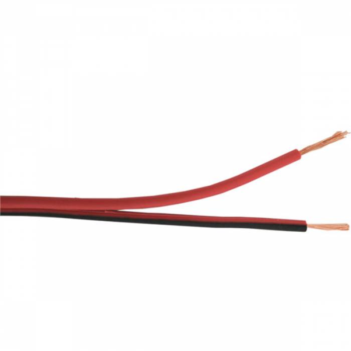 Kabel za zvucnike 2x0.5mm2 crveno/crni licna 20m blister