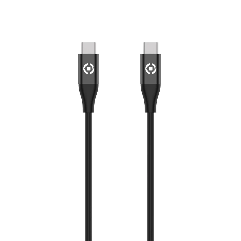 Celly USBCUSBCCOLBK crni kabl za punjač USB C (muški) na USB C (muški) 1.5m