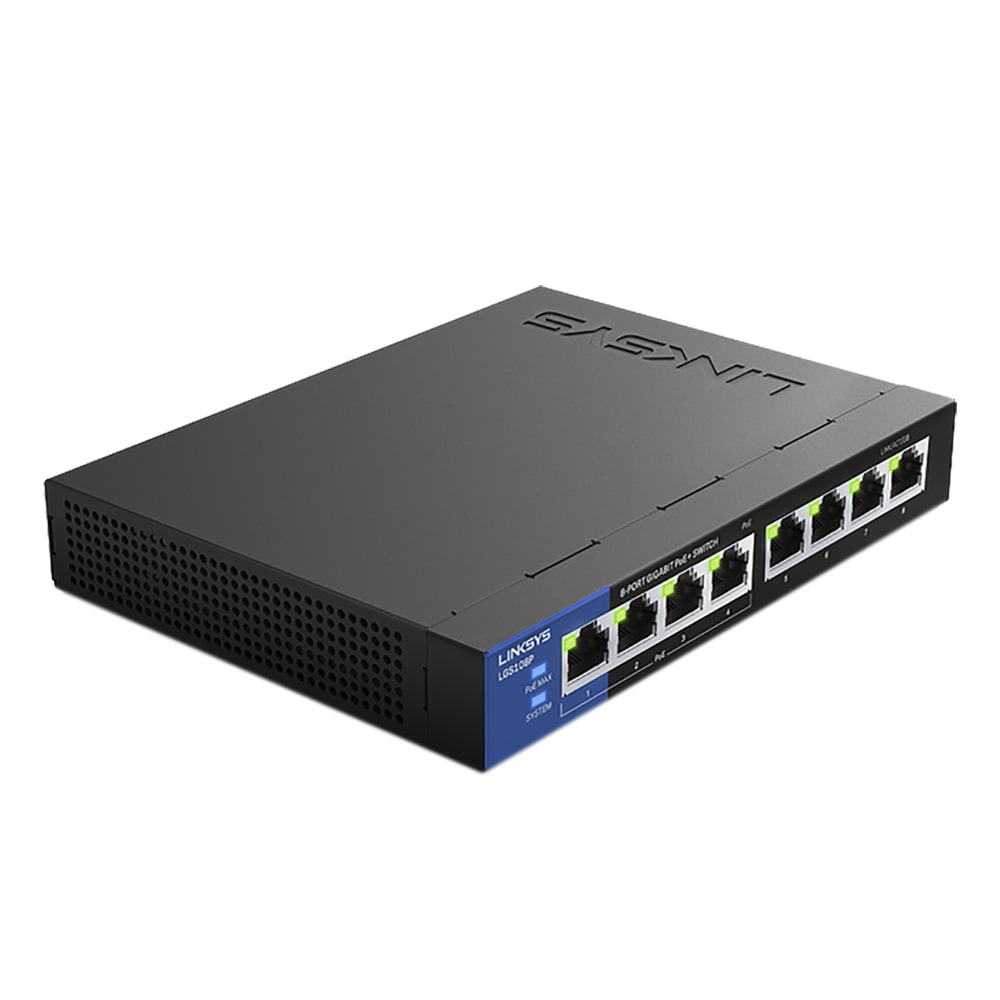 LINKSYS LGS108P 8 port Switch