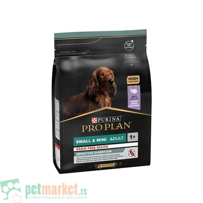 Pro Plan: Hrana za odrasle male pse Small&Mini Adult Optidigest Grain Free