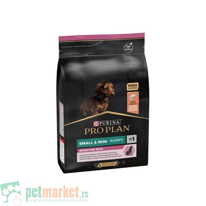 Pro Plan: Hrana za štence Medium Puppy Sensitive Skin, Losos, 12 kg