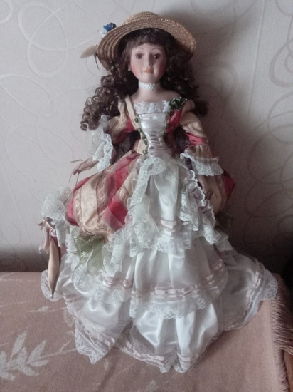 Lutka od Porcelana 60cm Viktorijanski Stil