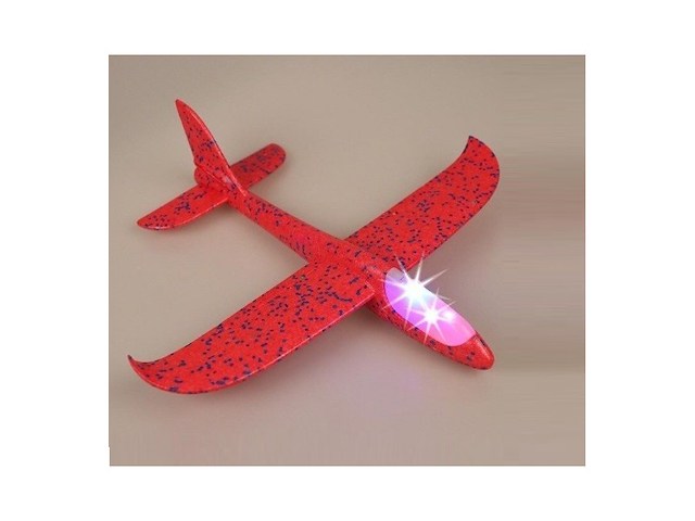Avion od stiropora sa LED svetlima - 48cm