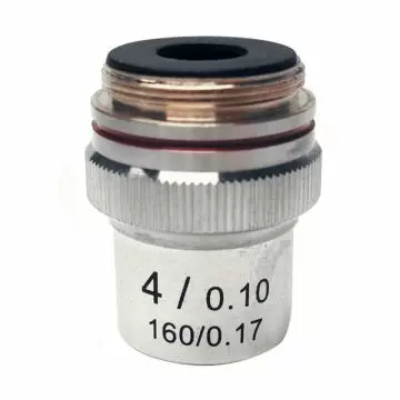 Objektiv ahromatski M-131 OPTIKA za mikroskop, 4x