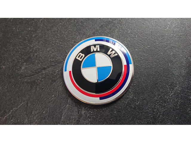 NOVO BMW znak 82mm Special edition 50 godina M 3 rupe