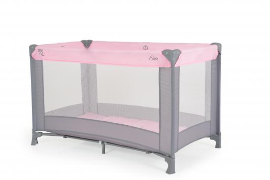 Prenosivi krevetac Solo 1 nivo – pink, can9007
