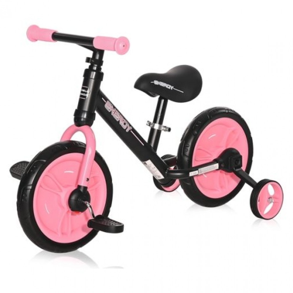 Lorelli bicikl balance bike Energy 2u1 black&pink