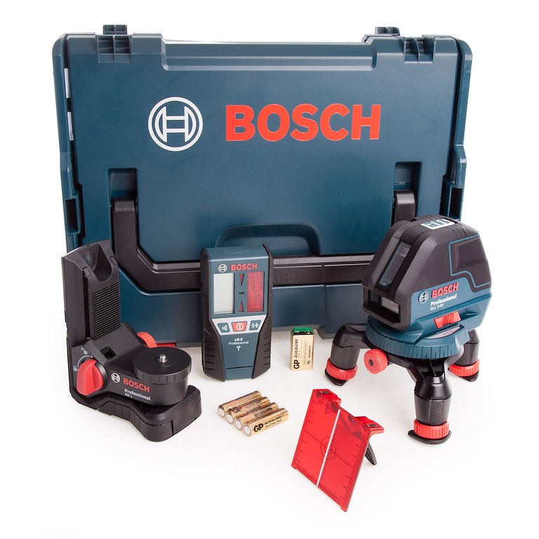Bosch GLL 3-50 + BM 1 Linijski laser sa 3 linije - samonivelišući u L-Boxx koferu