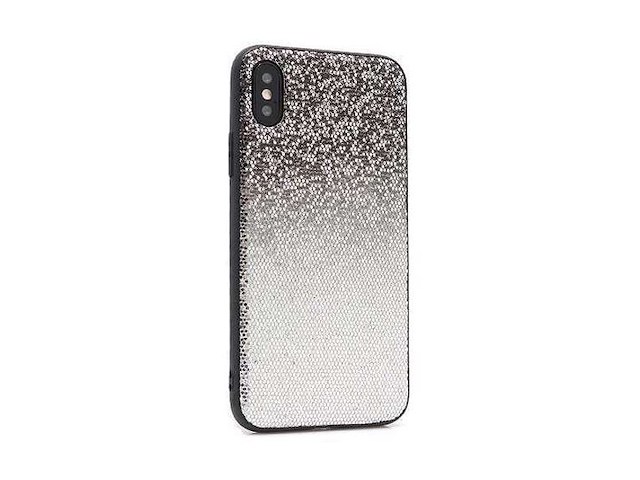 Futrola Glittering New za Iphone X crno-srebrna