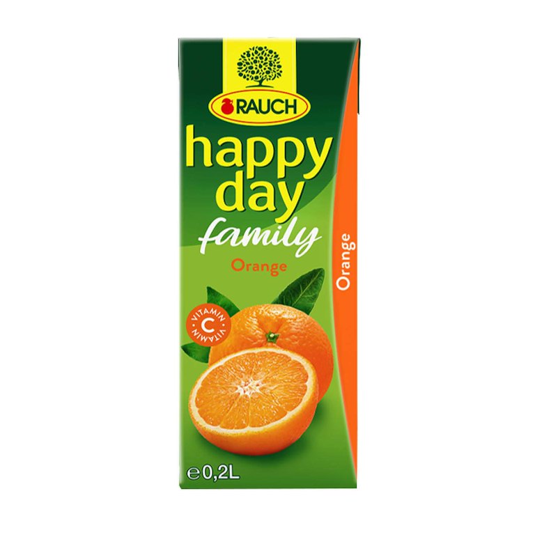 Sok pomorandža 0.2l happy day family happy