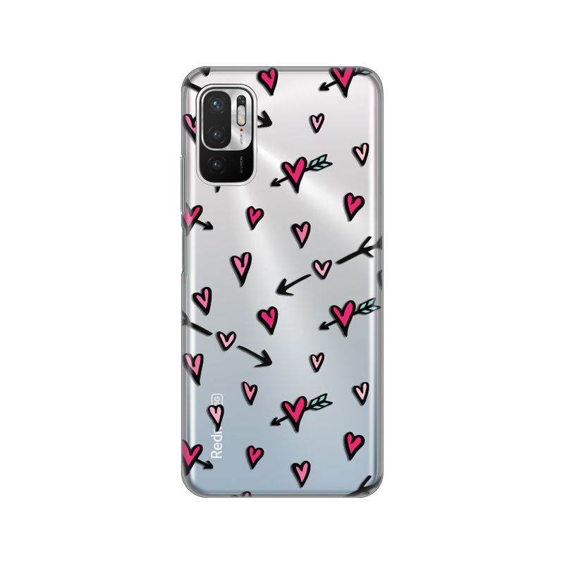 Maskica Silikonska Print Skin za Xiaomi Redmi Note 10 5G Heart Pattern