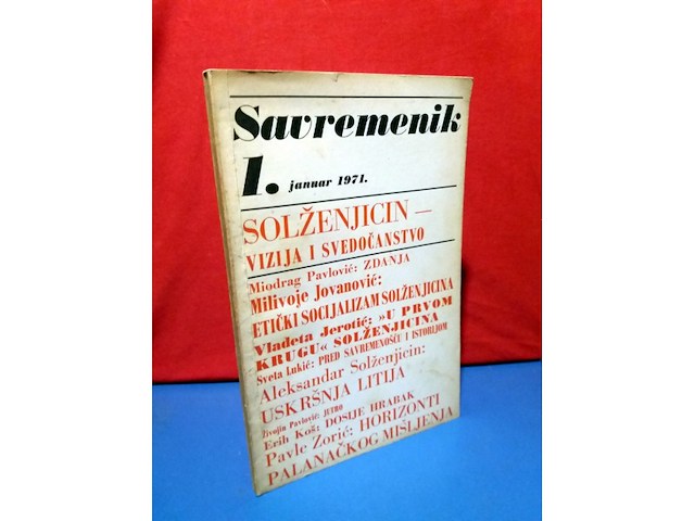 SAVREMENIK, 1971, broj 1, Solženjicin