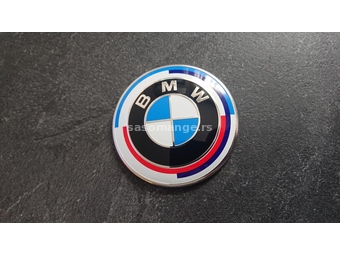 NOV BMW znak 82mm Special edition 50 godina M 2 rupe
