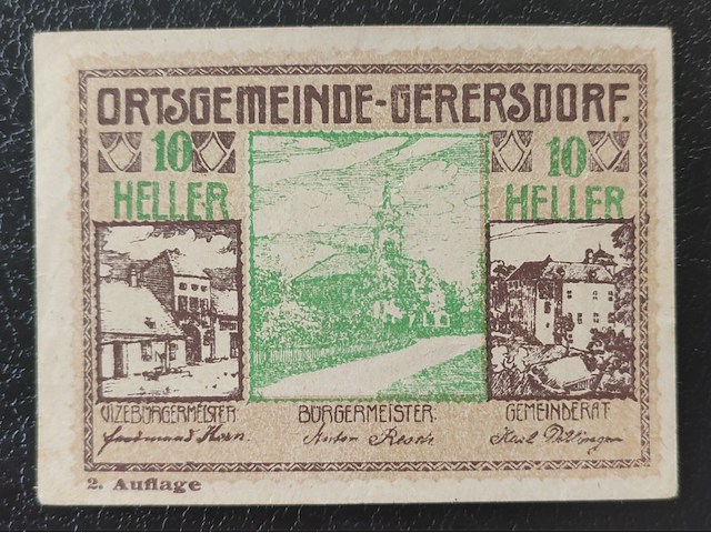 Gerersdorf 10 HELLER 1920