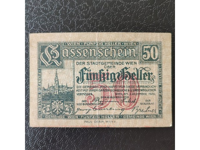 Wien 50 HELLER 1920