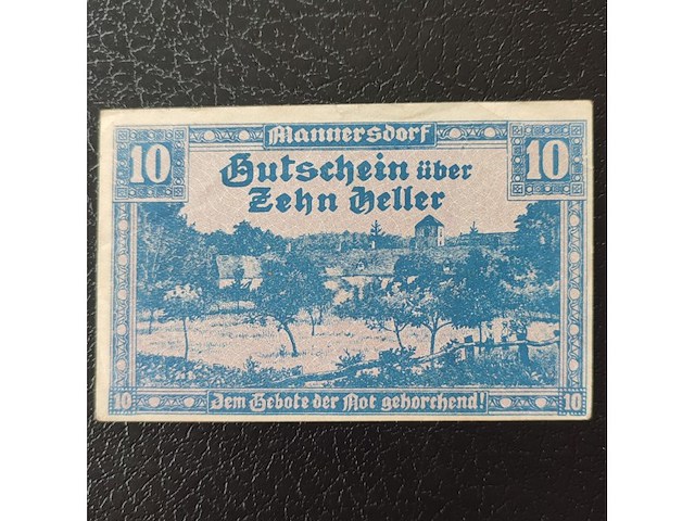 10 Heller 1920 - Mannersdorf