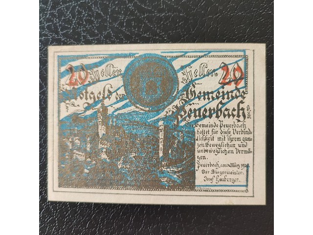20 Heller 1920 - Peuerbach