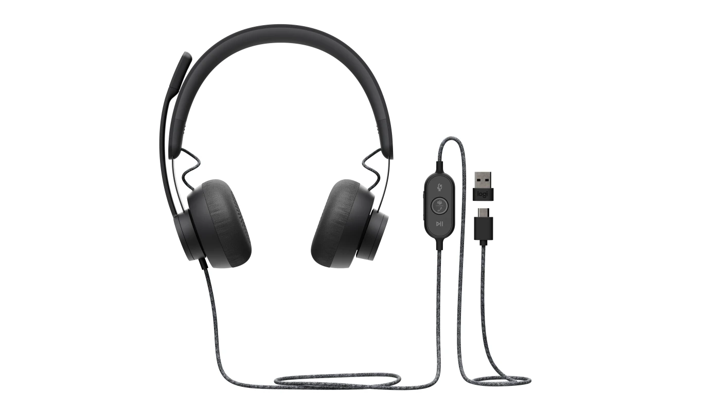 Logitech Zone Wired (981-000870) slušalice sa mikrofonom crne