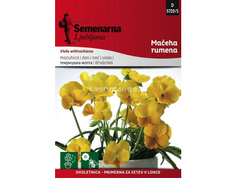 Seme za cveće 10 kesica Dan i noć - žuti - Viola wittrockiana 5720/5