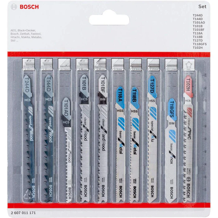 Bosch list ubodne testere - set 10 komada All in One - 2607011171