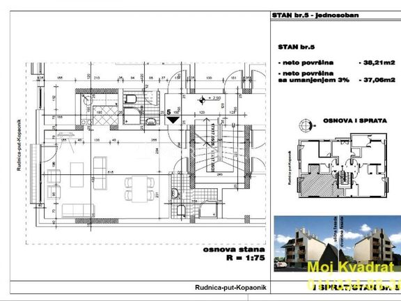 Kopaonik - Stefana Prvovenčanog, 38m2, Stefana Prvovenčanog