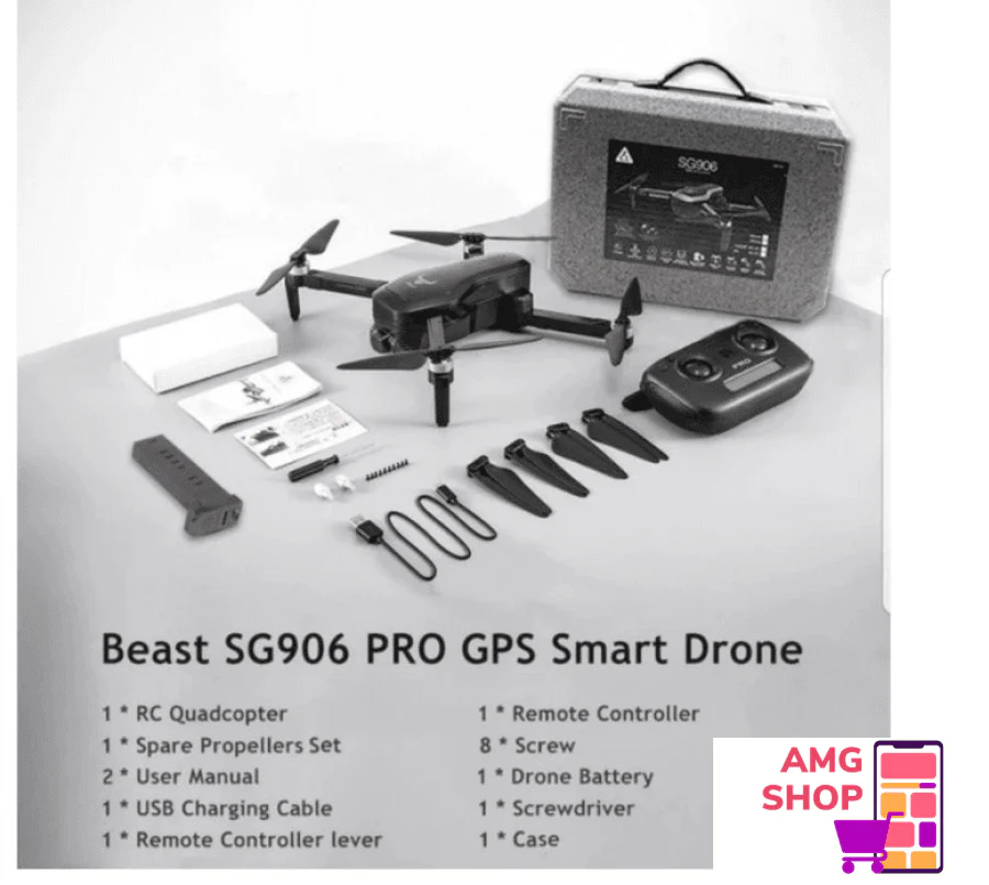 5G / WiFi / GPS / DRON SG906 Pro - Crne Boje QuadCopter - 5G / WiFi / GPS / DRON SG906 Pro - Crne Boje QuadCopter