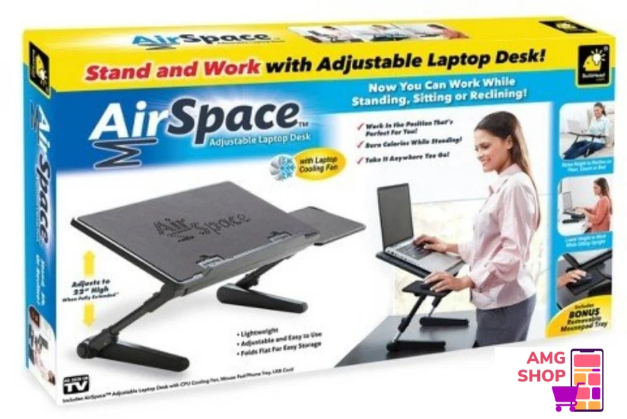 AIR SPACE multifunkcionalni sto za laptop sa kulerom - AIR SPACE multifunkcionalni sto za laptop sa kulerom