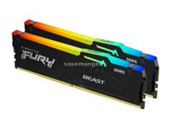 DIMM DDR5 64GB (2x32GB kit) 5600MT/s KF556C36BBEAK2-64 Fury Beast RGB EXPO