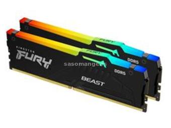 DIMM DDR5 64GB (2x32GB kit) 6000MT/s KF560C36BBEAK2-64 FURY Beast RGB EXPO
