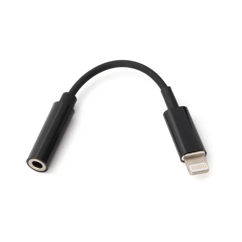 Adapter za slusalice iP-1 iPhone lightning na 3.5mm crni