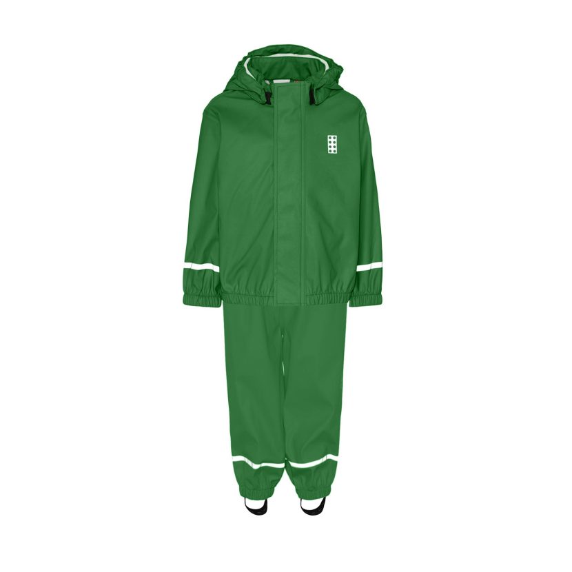 LEGO DUPLO set za kišu – jakna i pantalone, tamno zelena