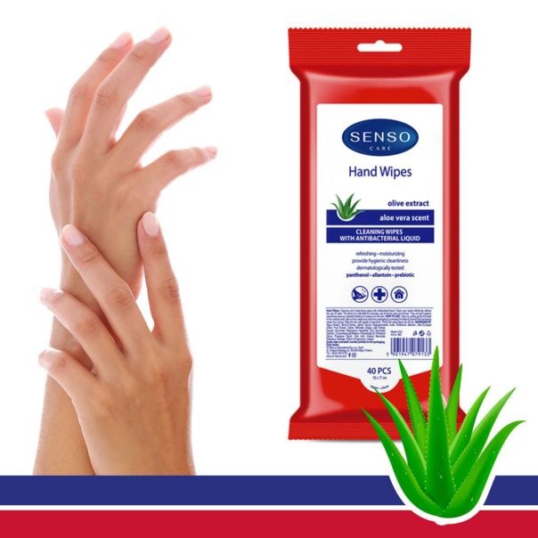 SUMEX Vlažne maramice za ruke aloe vera 40kom