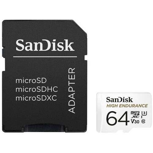 SANDISK SDHC 64GB micro 100MB/s40MB/s Class10 U3/V30 + ADAPTER