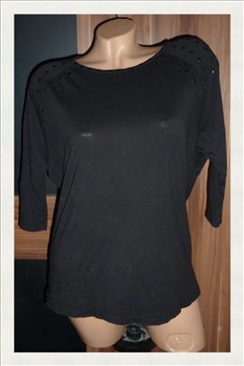 Amisu crna majica sa 3/4 rukavima vel 36