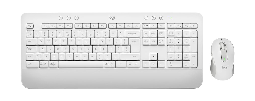 Logitech MK650 bežični komplet tastatura+miš 400dpi beli