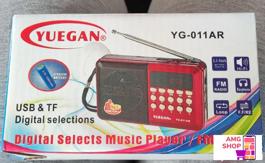 Radio FM YG-011 - USB, mikro SD, FM radio - punjiva baterija - Radio FM YG-011 - USB, mikro SD, FM radio - punjiva baterija