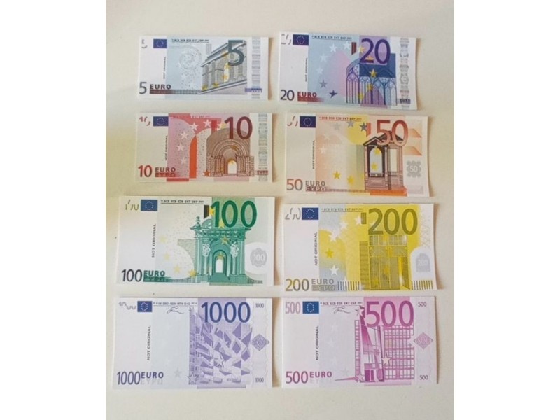 Euro u apoenima od 5 do 1000, Kopije