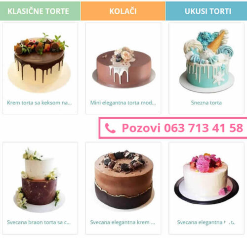 Najblje torte i sitni kolači Novi Sad