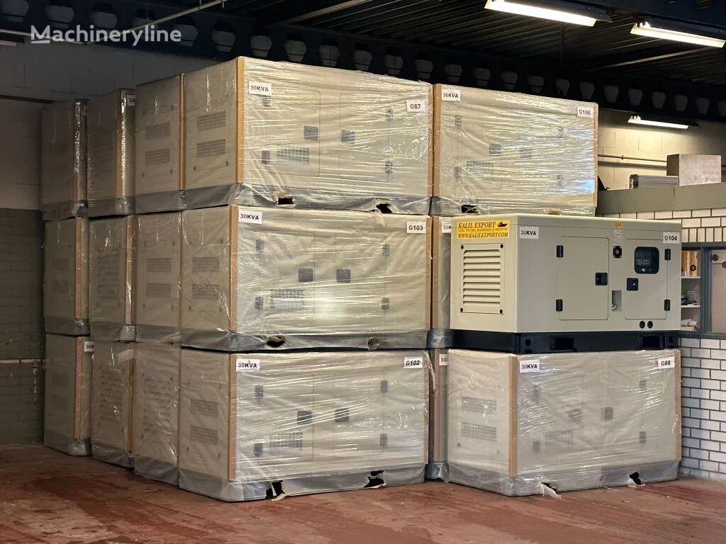 Novi Ricardo 30 KVA (24KW) Silent Generator 3 Phase 50HZ 400V New Unused many diesel generator