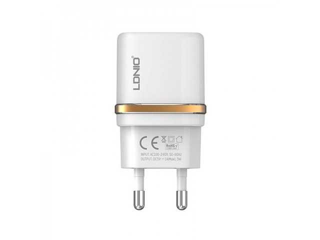 Kucni punjac LDNIO DL-AC50 USB 5V/1A za Iphone lightning beli