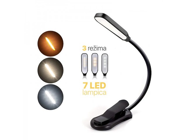 Led lampa EL01 crna