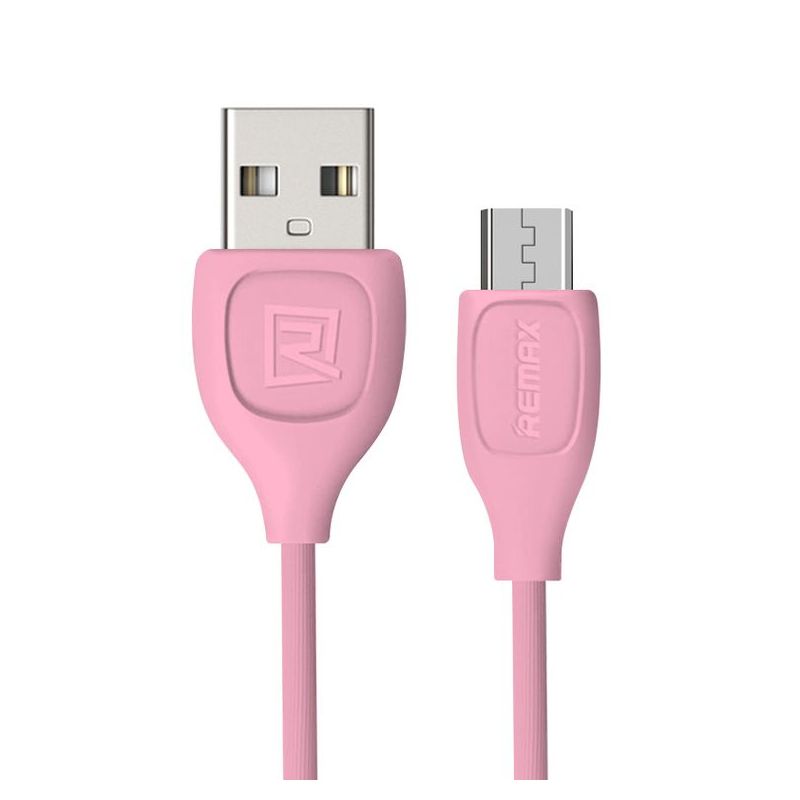 USB data kabal REMAX LESU RC-050m micro roze 1m