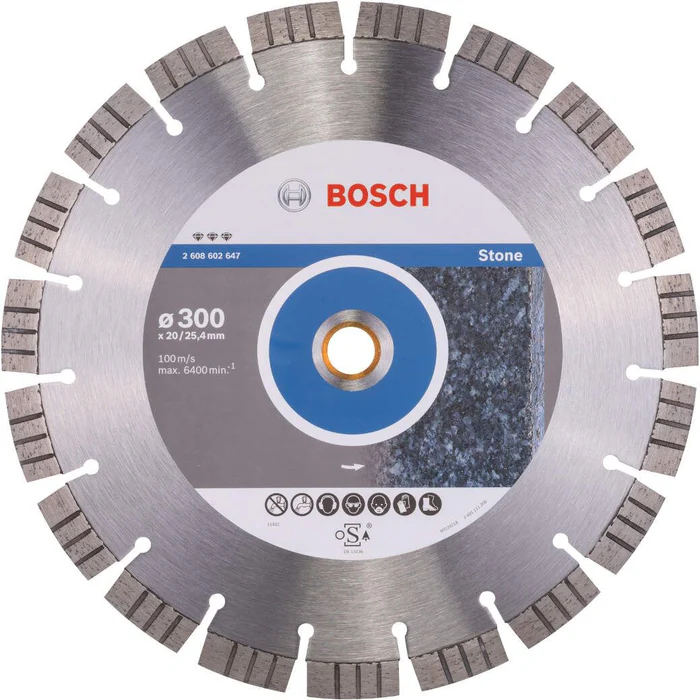 Bosch dijamantska rezna ploča Best for Stone 300 x 20,00+25,40 x 2,8 x 15 mm - 2608602647