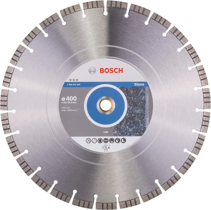 Bosch dijamantska rezna ploča Best for Stone 400 x 20,00+25,40 x 3,2 x 12 mm - 2608602649