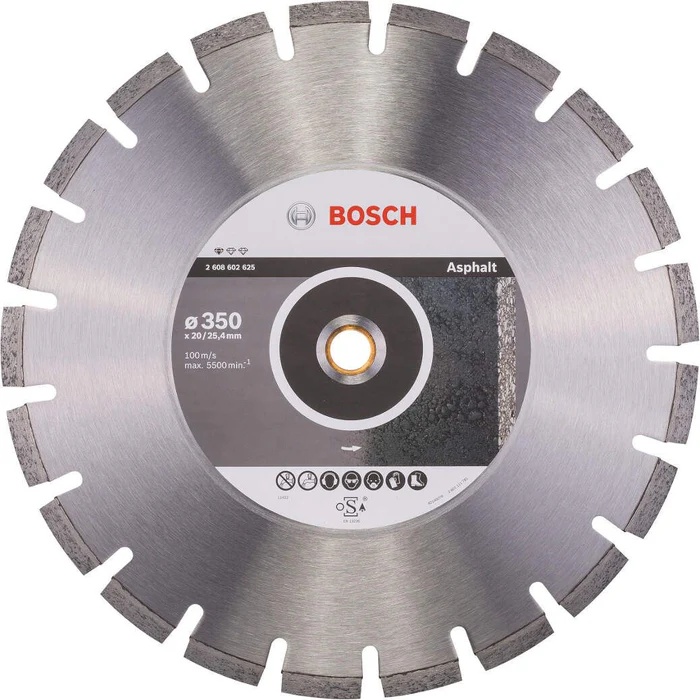 Bosch dijamantska rezna ploča Standard for Asphalt 350 x 20/25,40 x 3,2 x 10 mm - 2608602625