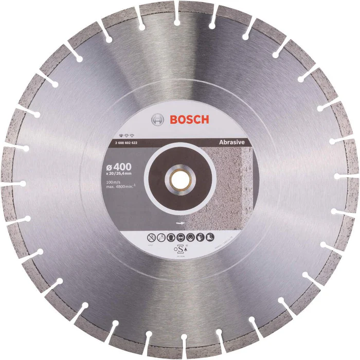 Bosch dijamantska rezna ploča za ciglu i crep Standard for Abrasive 400 x 20/25,40 x 3,2 x 10 mm - 2608602622