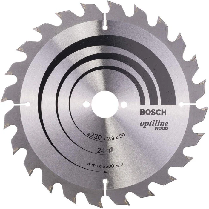 Bosch list kružne testere Optiline Wood 230 x 30 x 2,8 mm, 24 - 2608640627
